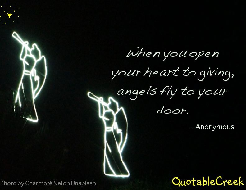 Giving anonymously. | QuotableCreek.com