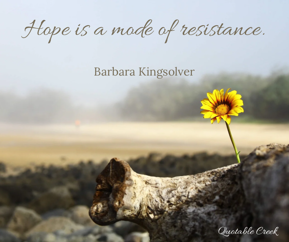 Hang on to you hat. Hang on to your hope. | QuotableCreek.com